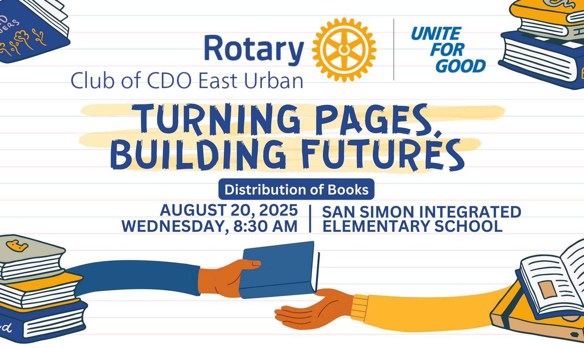 Turning Pages Building Futures San Simon Book Donation Project
